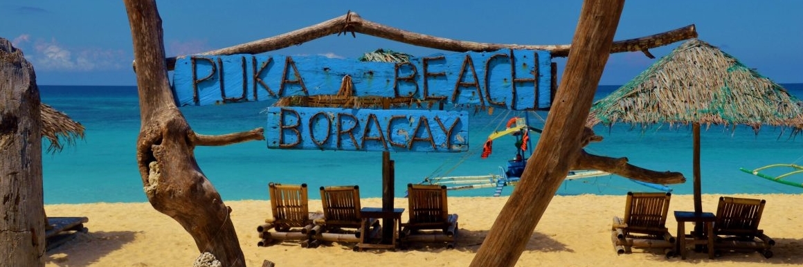 Bãi biển Puka (Puka Beach) Boracay, Philippines